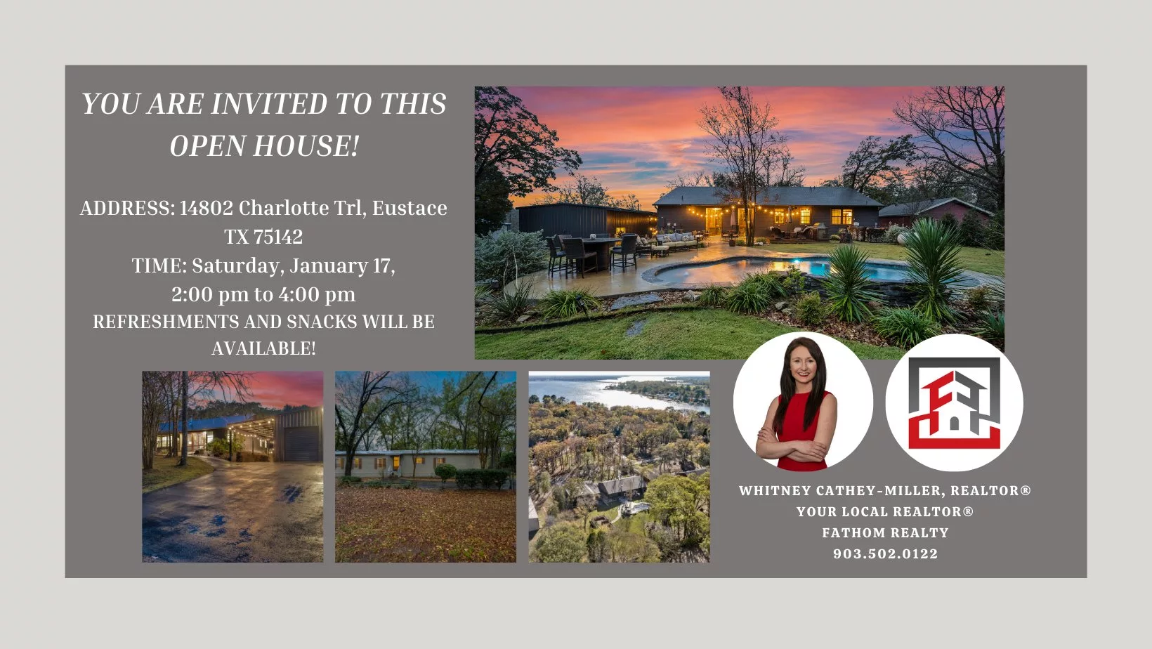 Realtor Open House: 14802 Charlotte Trail Eustace Texas ...